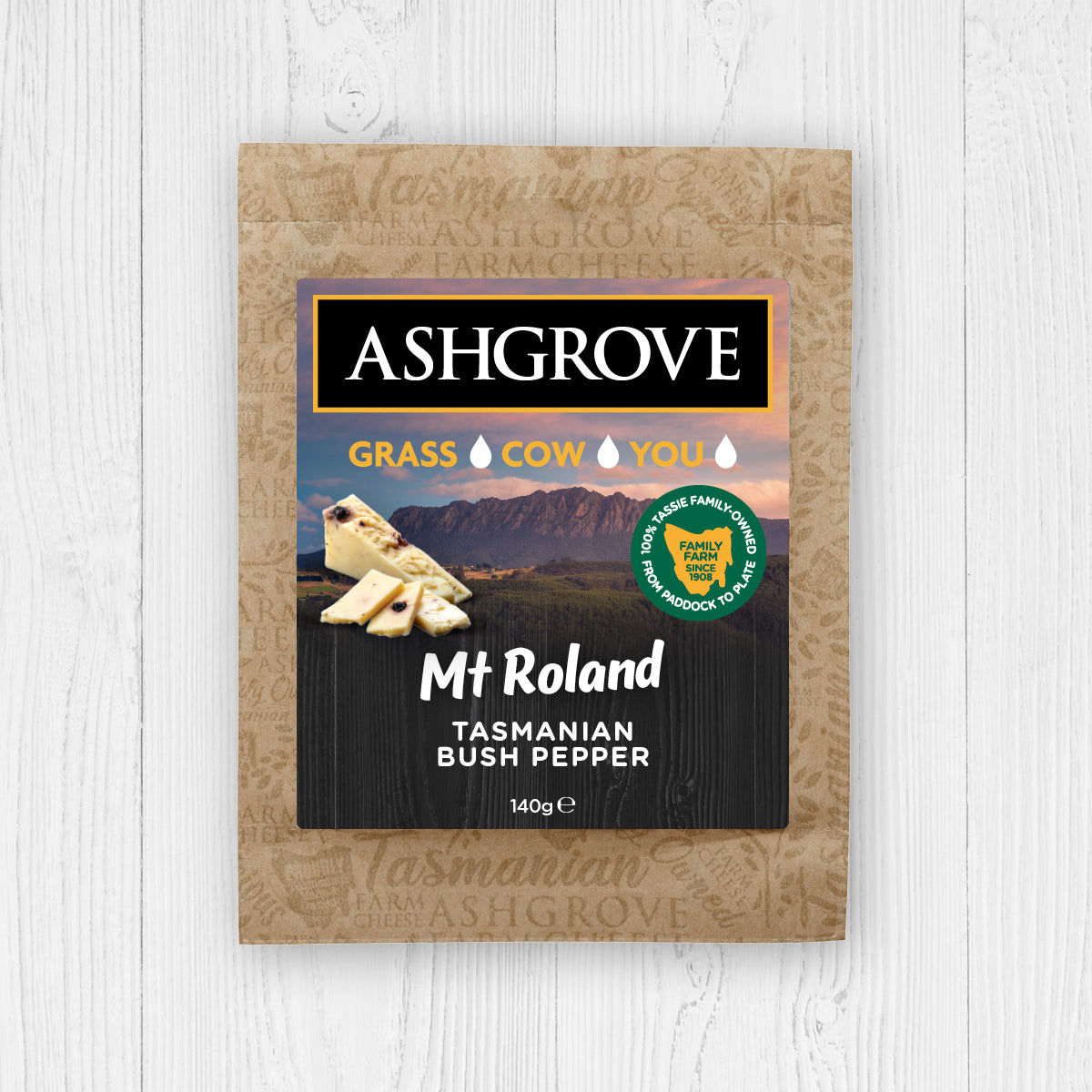 Mt Roland Tasmanian Bush Pepper 140g – Ashgrove Cheese