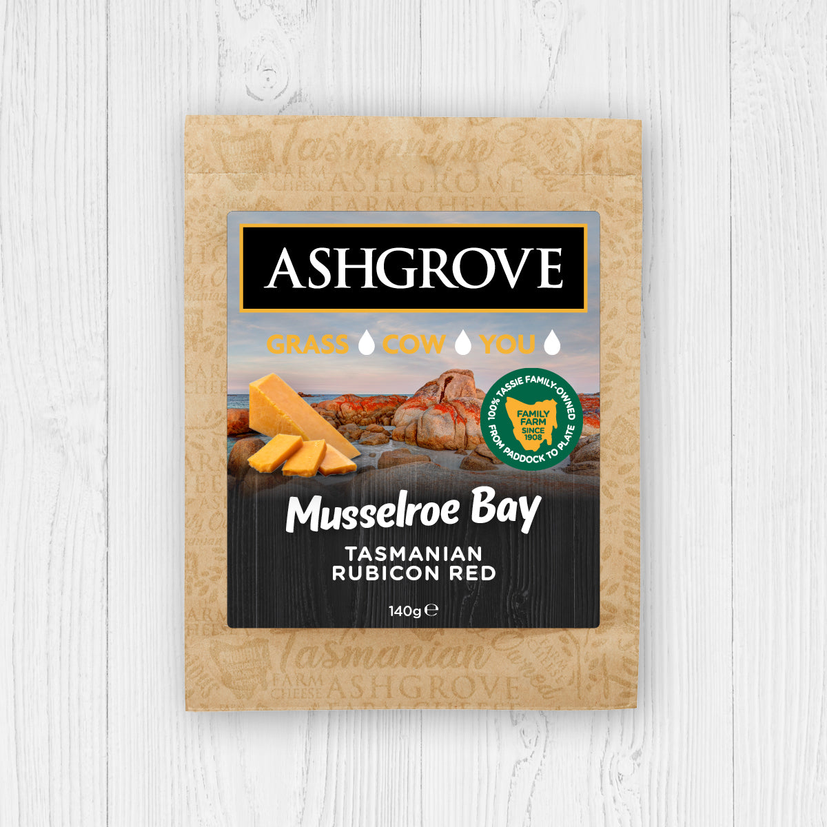 Musselroe Bay Tasmanian Rubicon Red 140g – Ashgrove Cheese