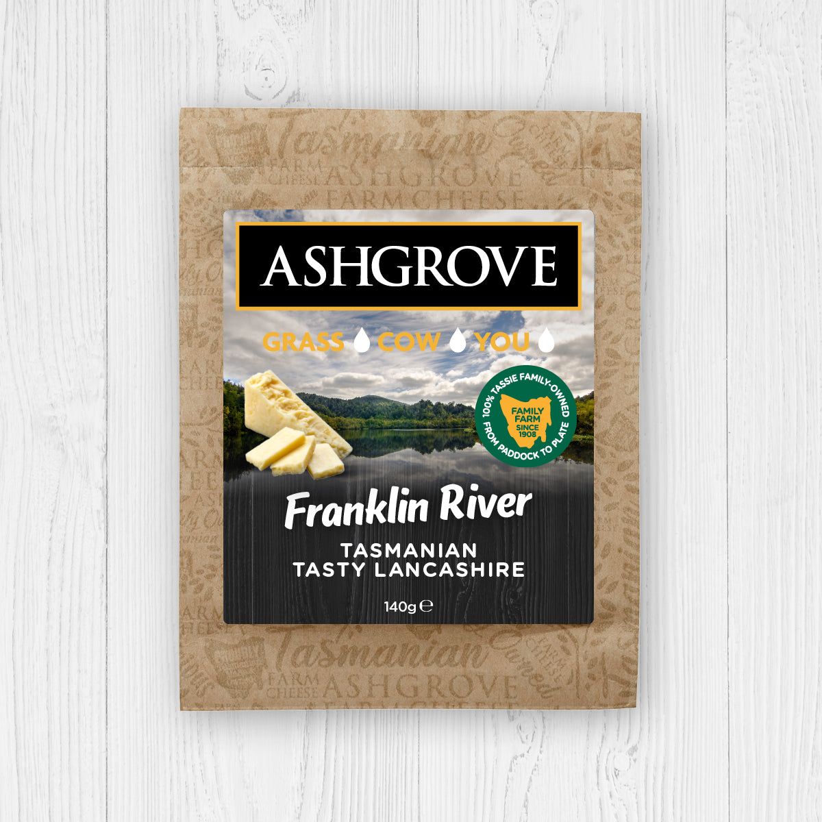 Franklin River Tasmanian Tasty Lancashire 140g – Ashgrove Cheese